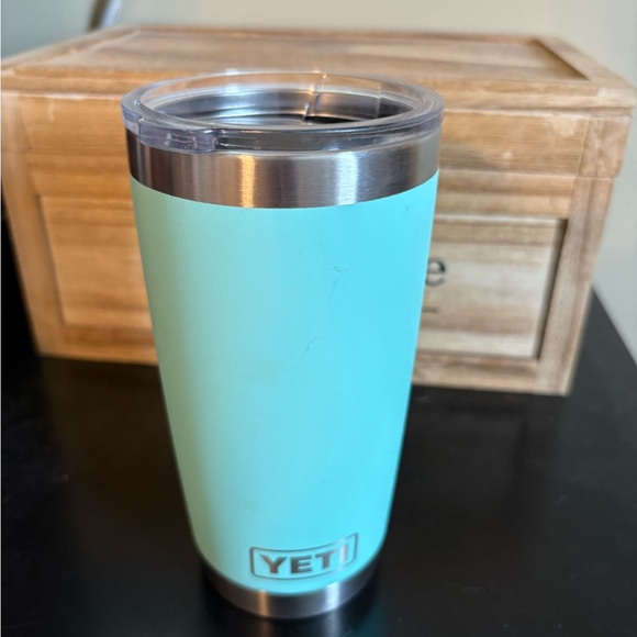 Yeti | Kitchen | Yeti Aqua Travel Mug With Clear Lid | Poshmark